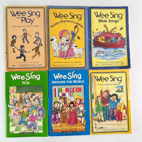 Other | Vintage Wee Sing Series Lot Of 6 Childrens Song Books | Poshmark